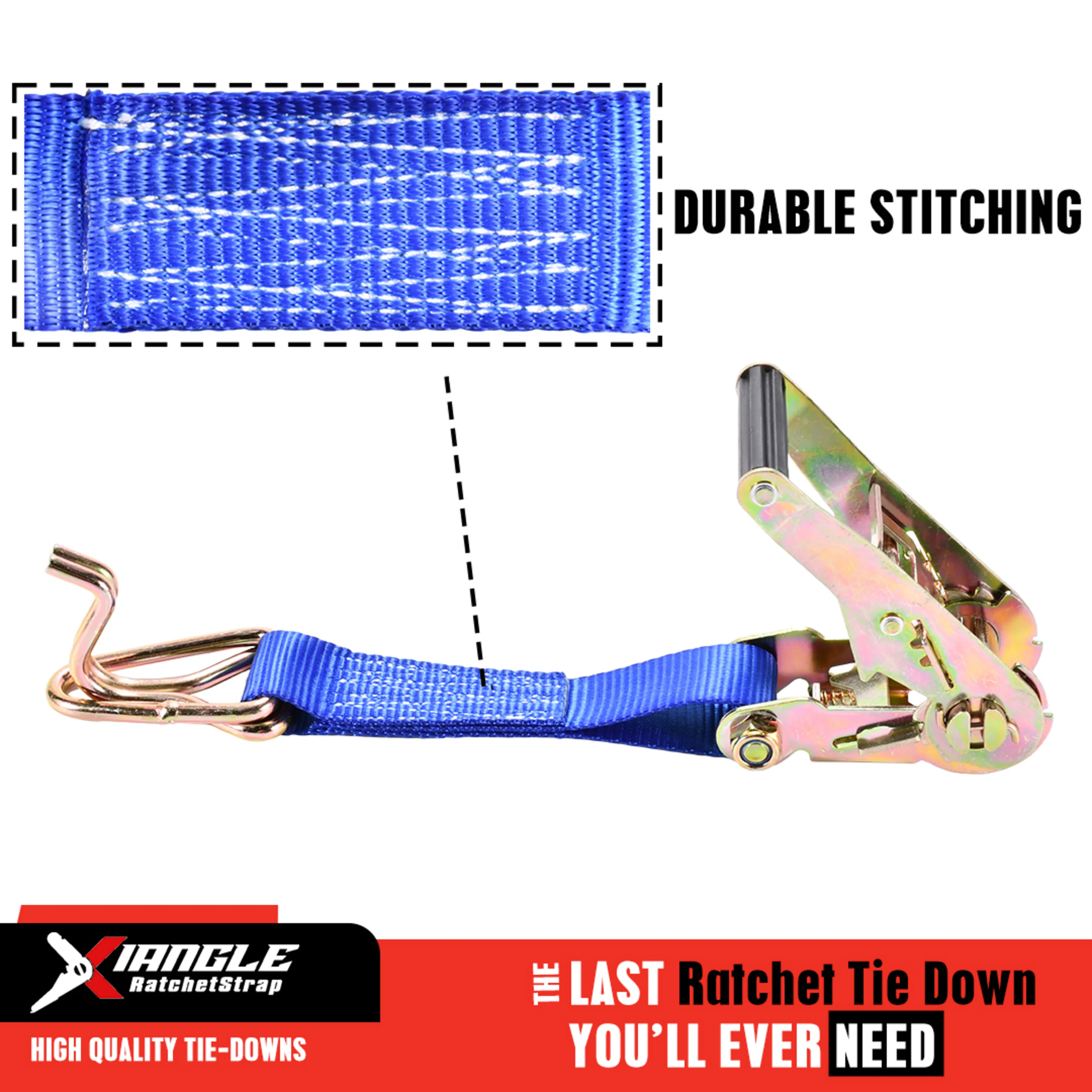 1.5-inch Ratchet Straps with Swan Hooks | China Manufacturer