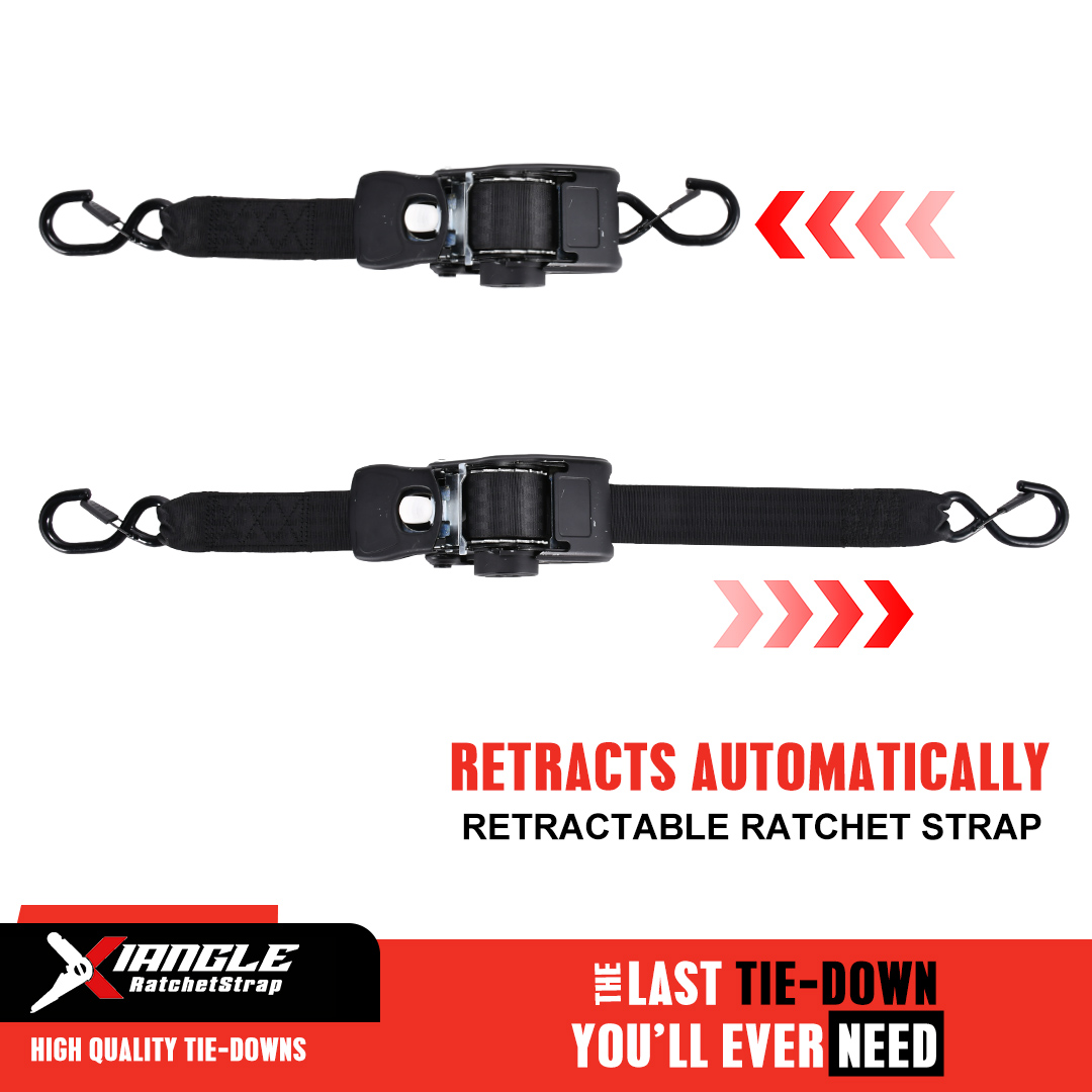 Retractable Ratchet Strap | No-Tangle Tie Down Solution