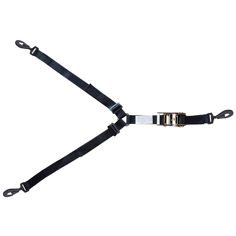50mm 3-Point Spare Tyre Tie-Down Y-Strap with Snap Hooks