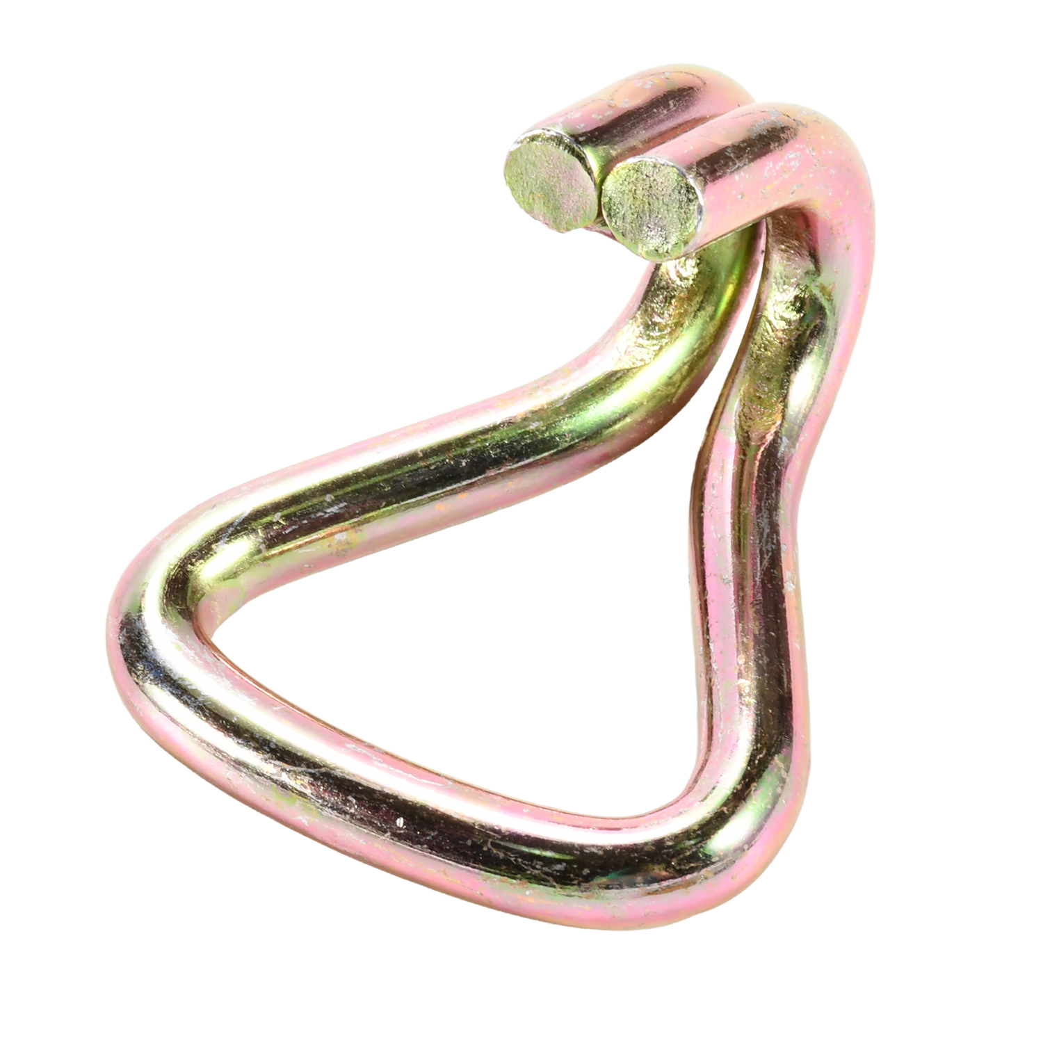 38mm Double J Hook | Yellow Zinc | EN 12195-2 Component