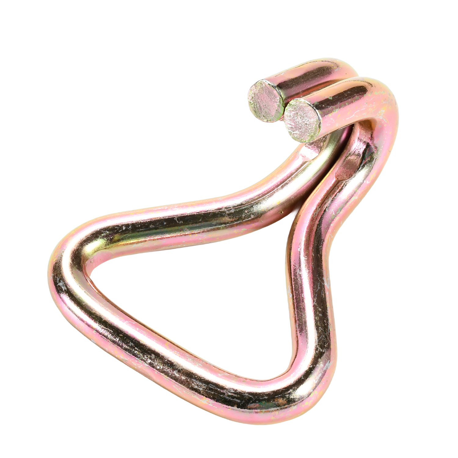 50mm Yellow Zinc Plated Double J Hook | 1500kg LC