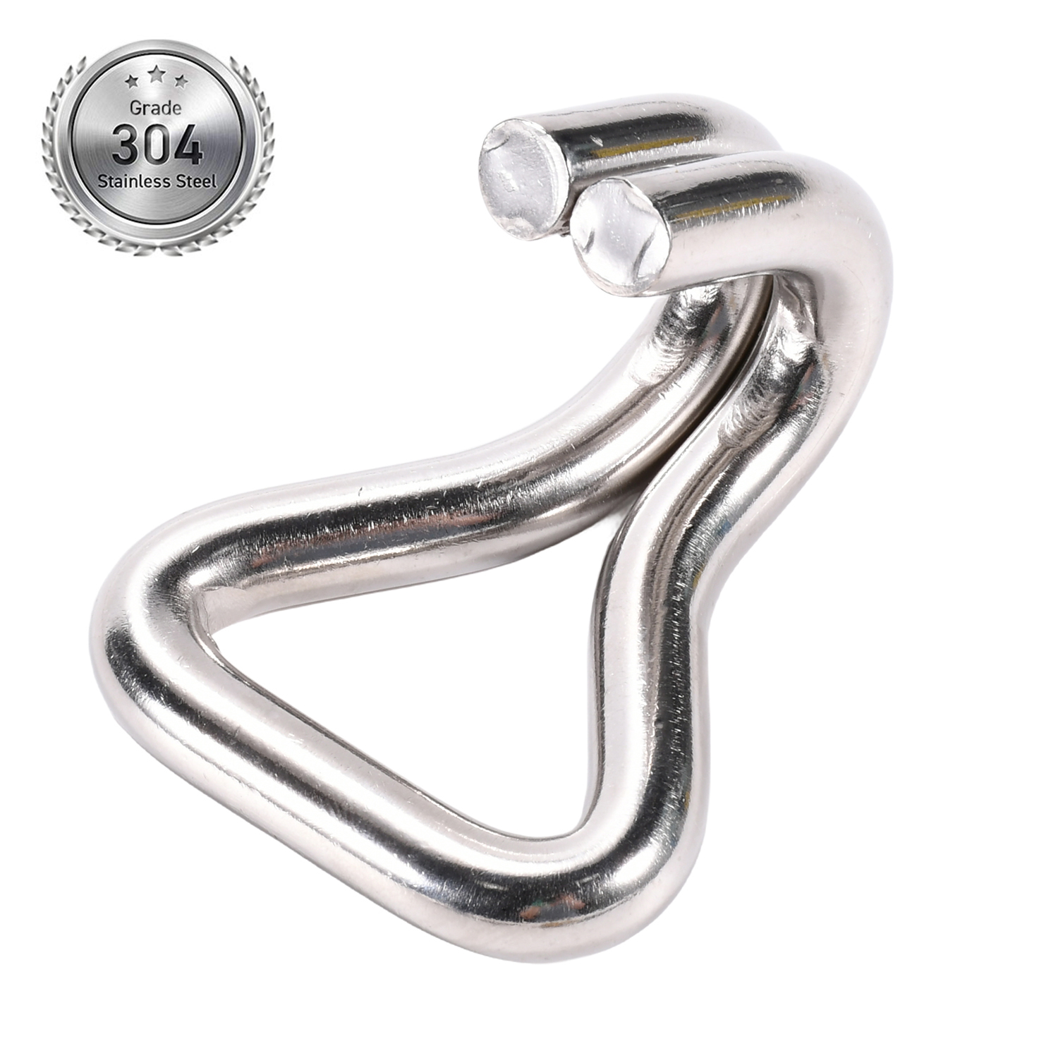 1.5-inch 304 Stainless Steel Double J Hook | 1469 lbs WLL