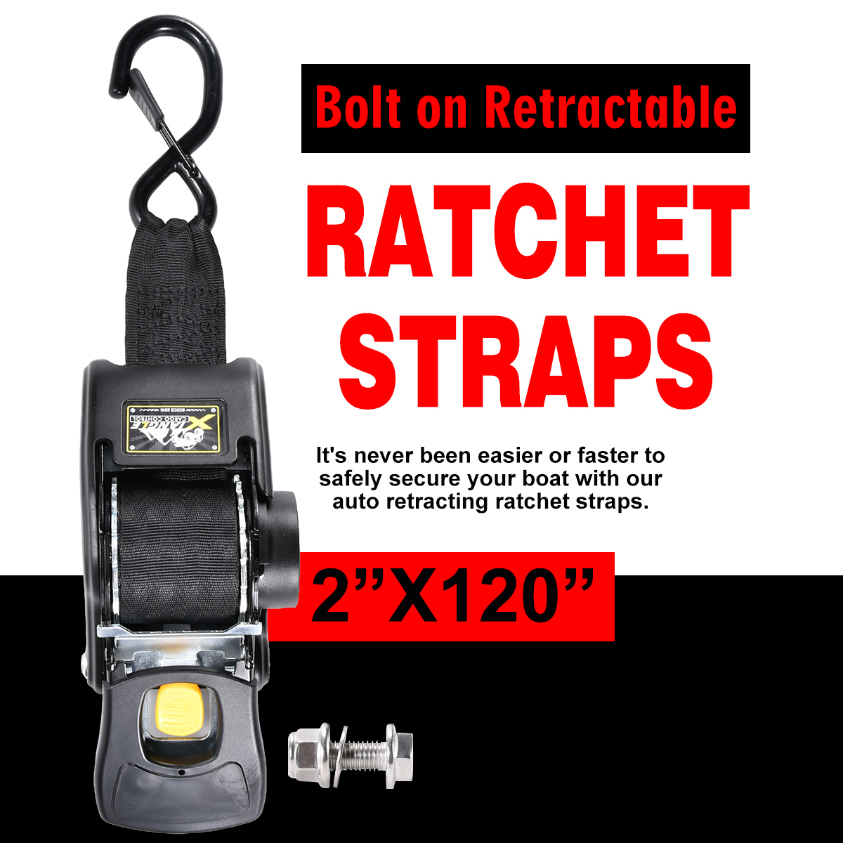 2" Retractable Transom Tie Down Straps for Boats | China Factory ...