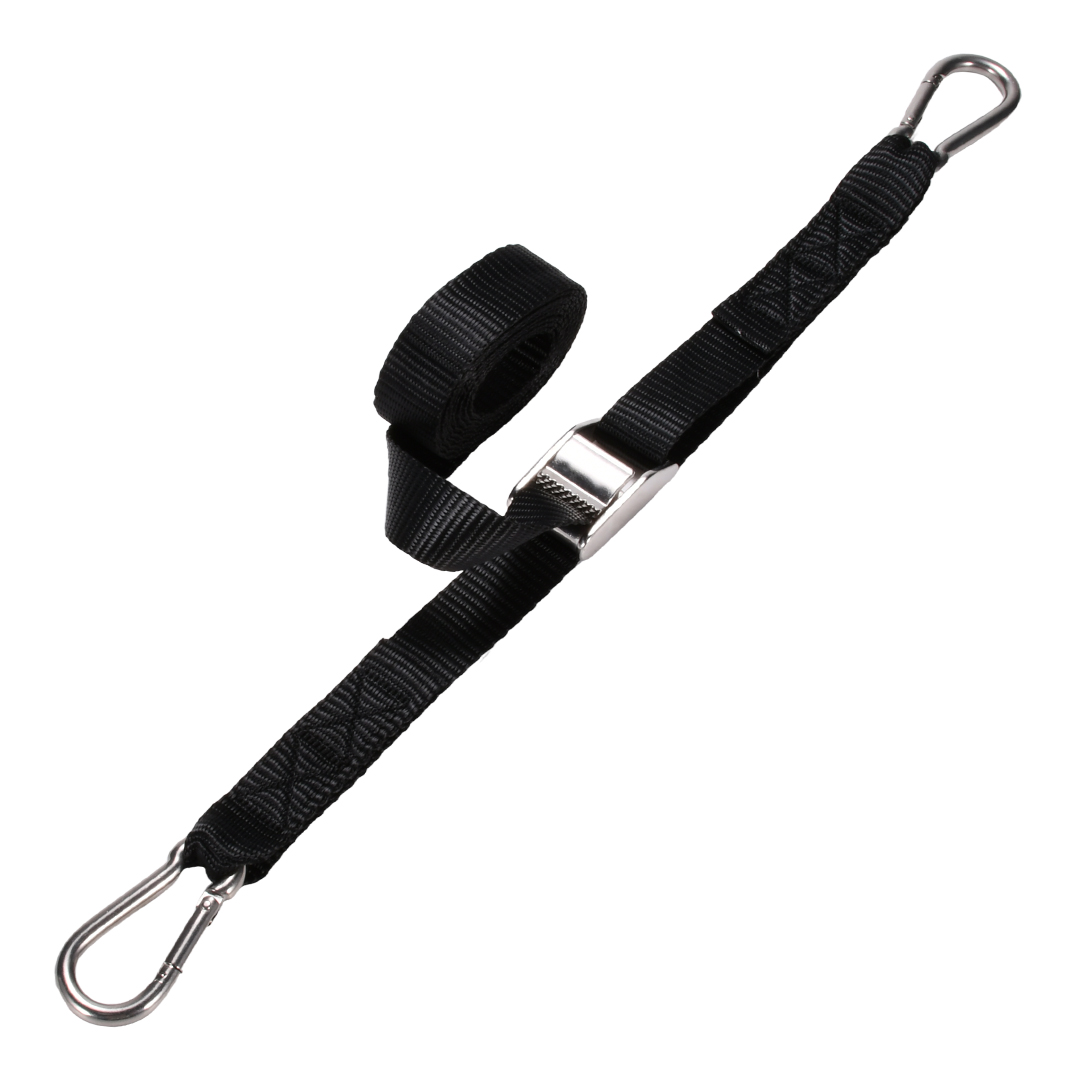 25mm Stainless Cam Straps with Carabiner | Wholesale AU