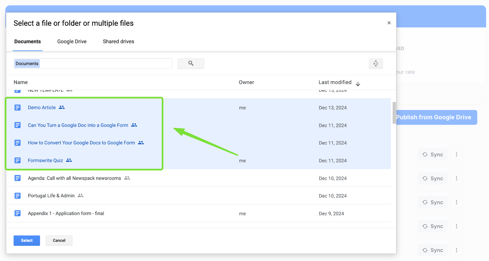 How to Bulk Publish with Docswrite from Google Docs to WordPress