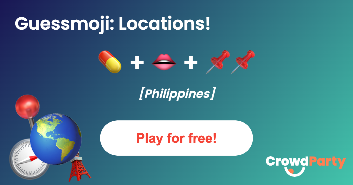 CrowdParty — Guessmoji: Locations! — 39 Rounds