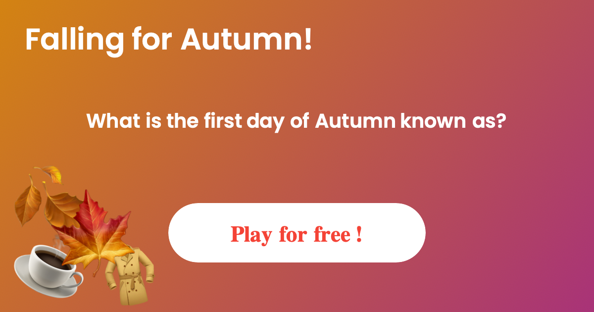 CrowdParty — Falling for Autumn! — 55 Rounds