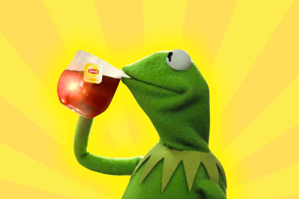 Free Printable Kermit Tea Meme Template: Sip And Share