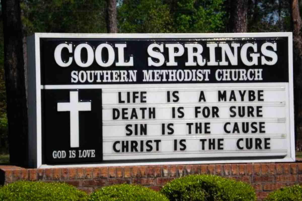 75 Funny Church Sign Sayings Proving God Created Humor