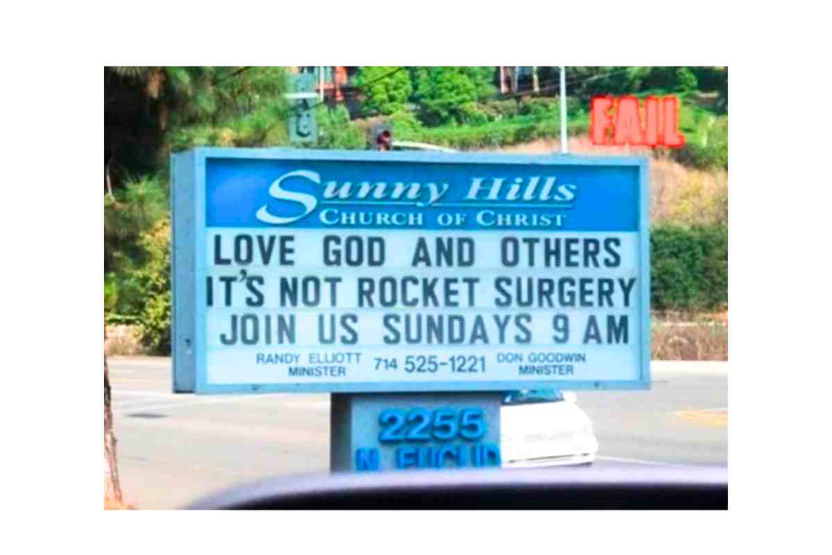 75 Funny Church Sign Sayings Proving God Created Humor