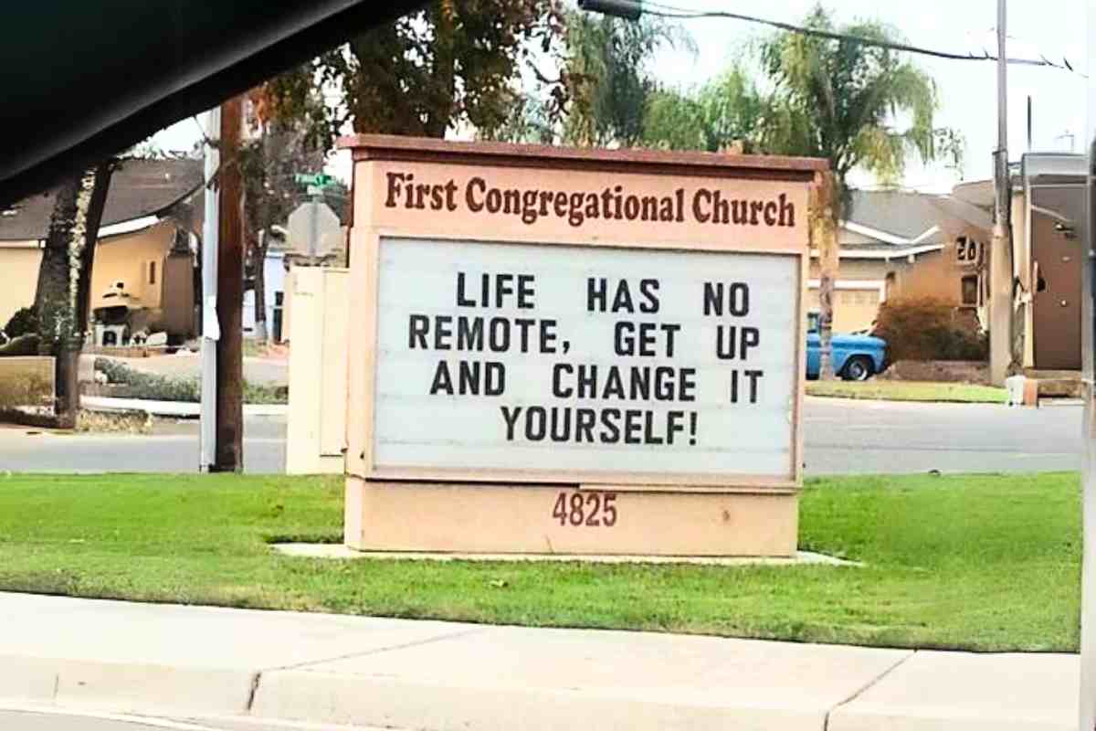 75 Funny Church Sign Sayings Proving God Created Humor