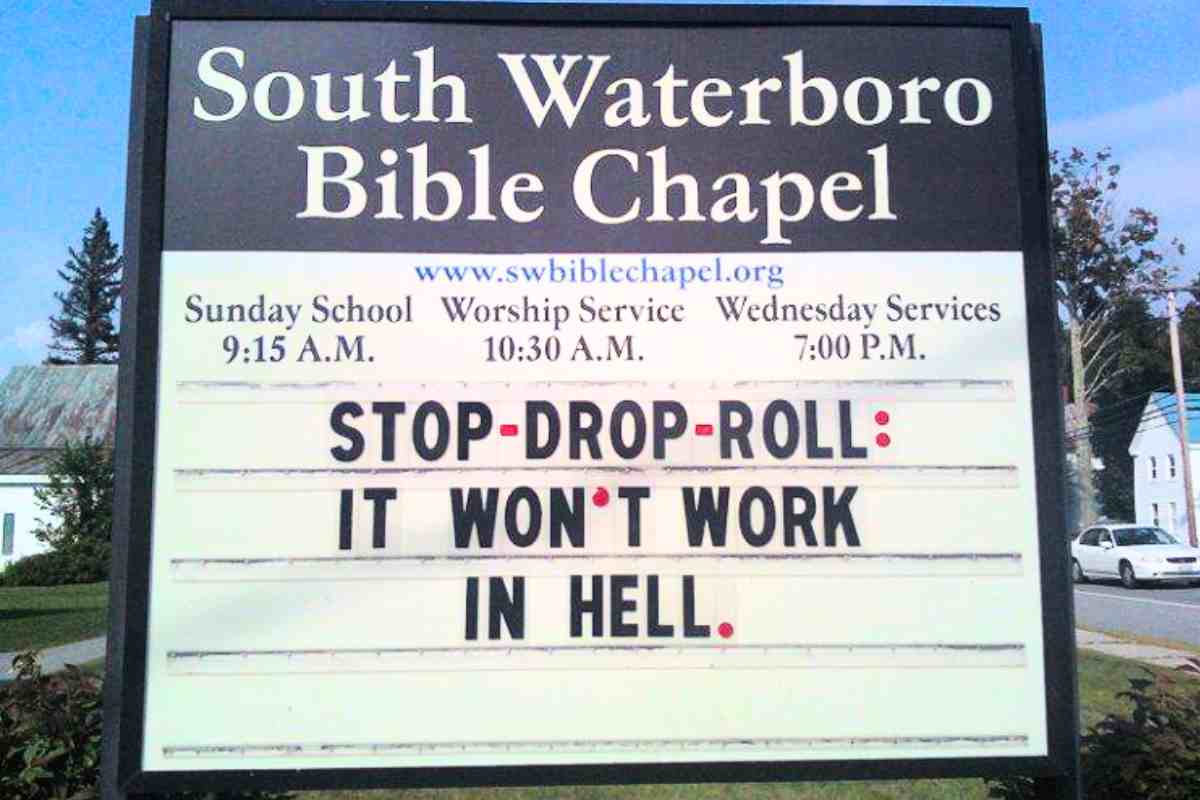 75 Funny Church Sign Sayings Proving God Created Humor