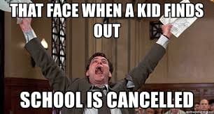 21 Hilarious School Closing Memes For When Theres No School