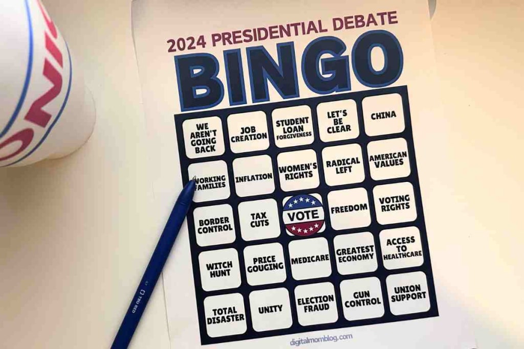 2024 Presidential Debate Bingo: Make Debate Night Fun Again