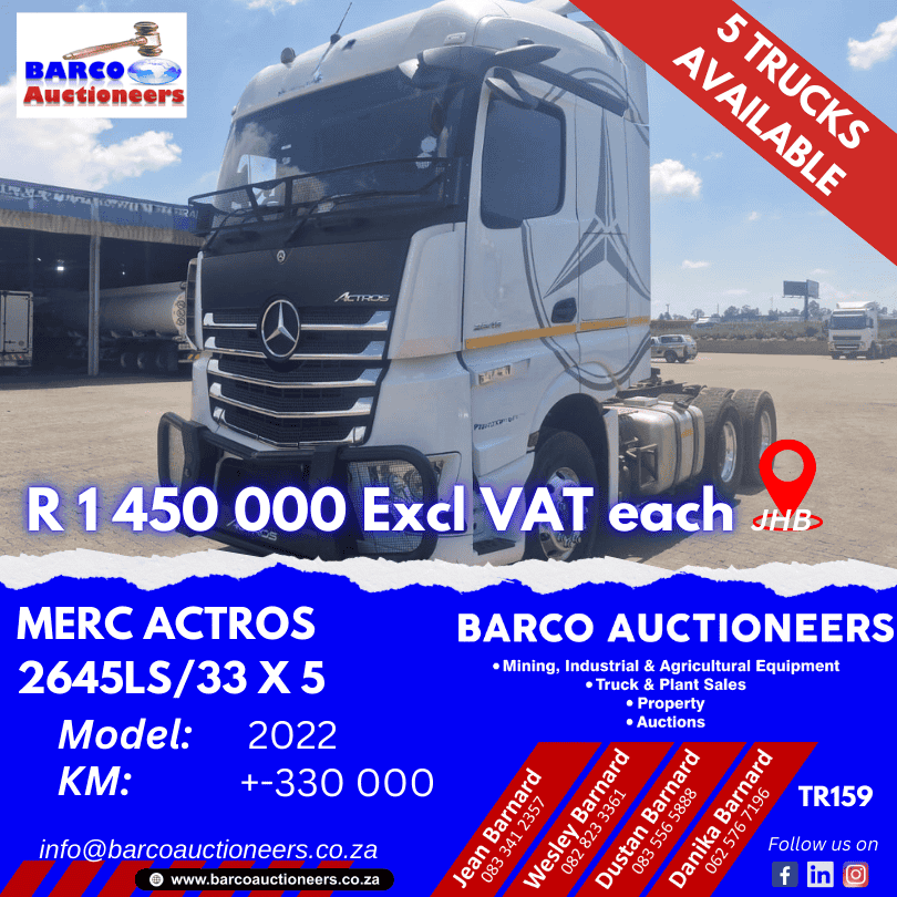 Truck / Plant Catalogue | Barco Auctioneers