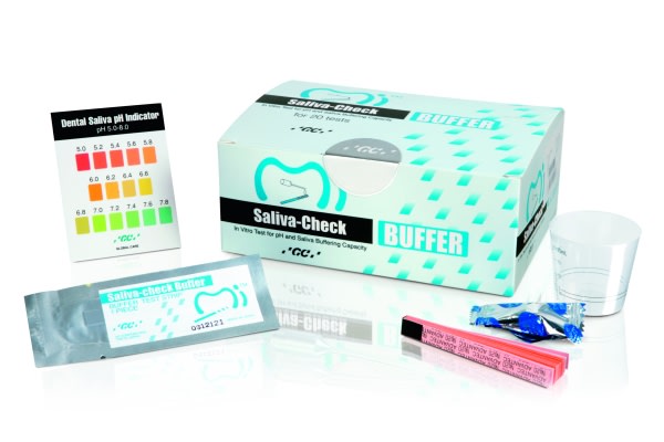 SALIVA CHECK BUFFER KIT MED PARAFINTABLETTER 20 STK GC Jacobsen Dental