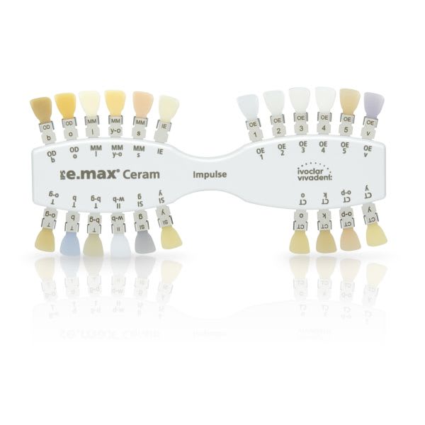 FARGESKALA E.MAX CERAM SHADE GUIDE IMPULSE Jacobsen Dental