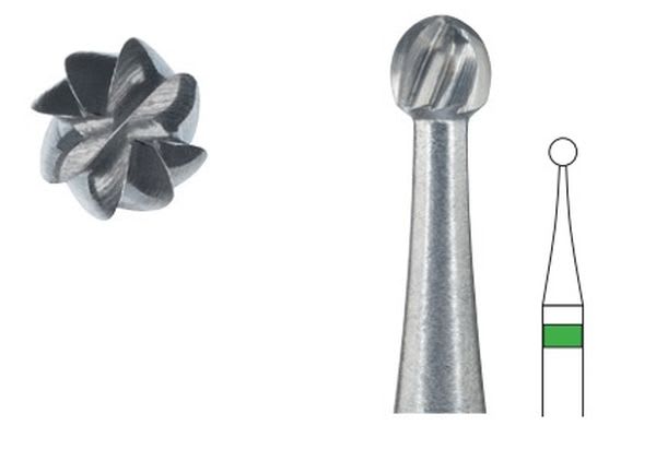 HARDMETALLBOR RUND VS LANG C1S-016 6 STK EMIL LANGE Jacobsen Dental