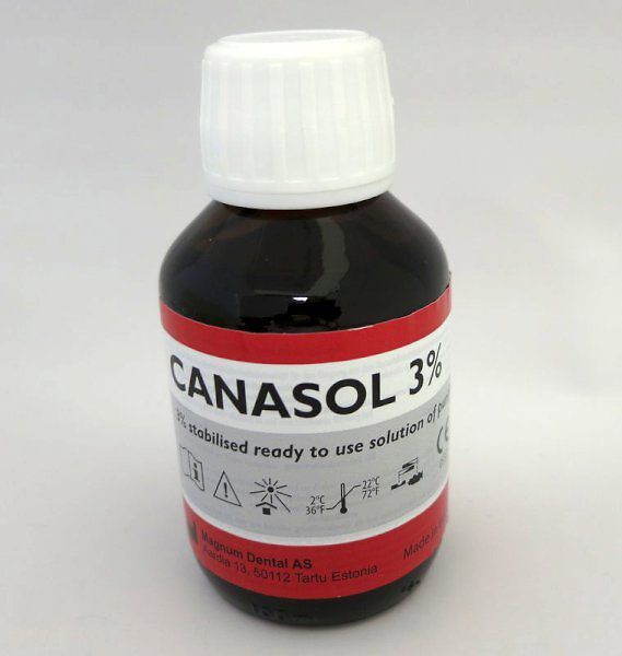 CANASOL NATRIUMHYPOKLORITT 3% 100ML Jacobsen Dental