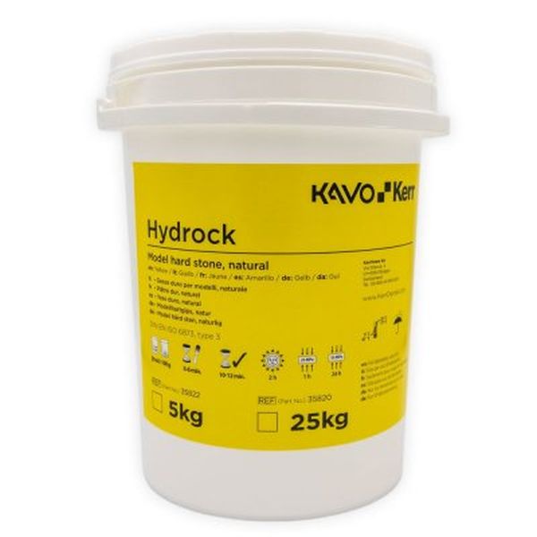 GIPS HYDROCK (HYDROCAL) 5 KG GUL KERRHAWE Jacobsen Dental