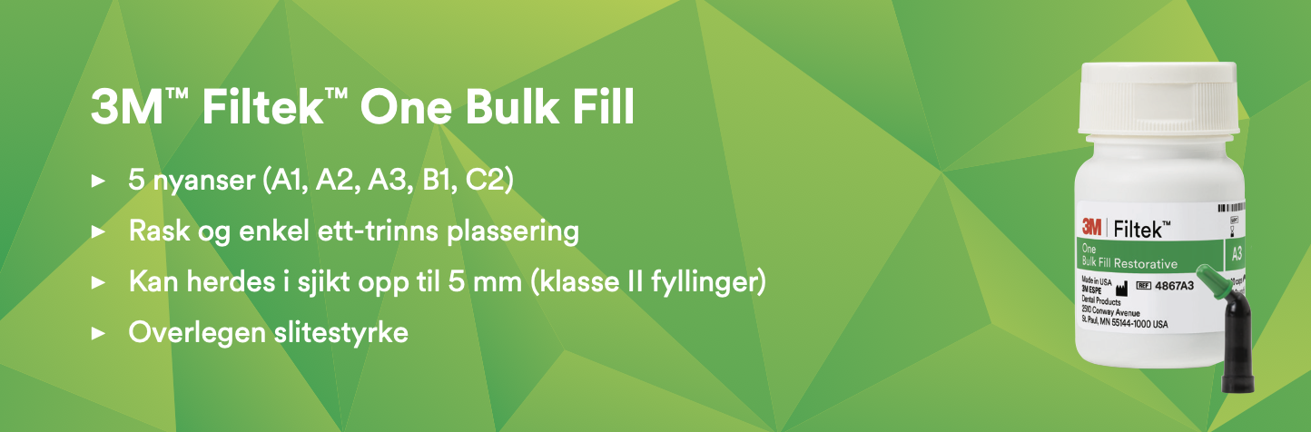 Kjenner du til 3M’s bulk fill fyllingsmateriale? Jacobsen Dental