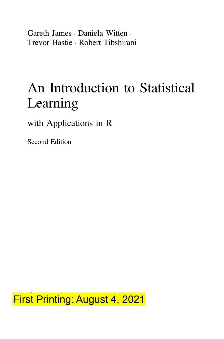 An Introduction to Statistical Learning (612 pages) - ZVENIA