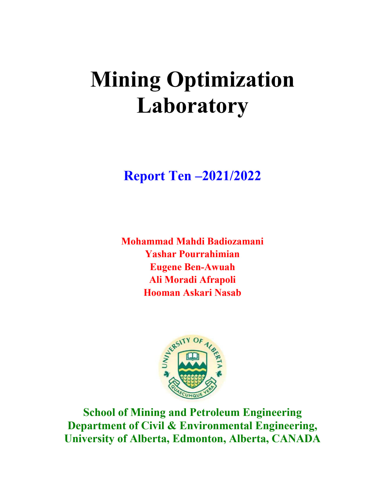 Mining Optimization Laboratory - ZVENIA