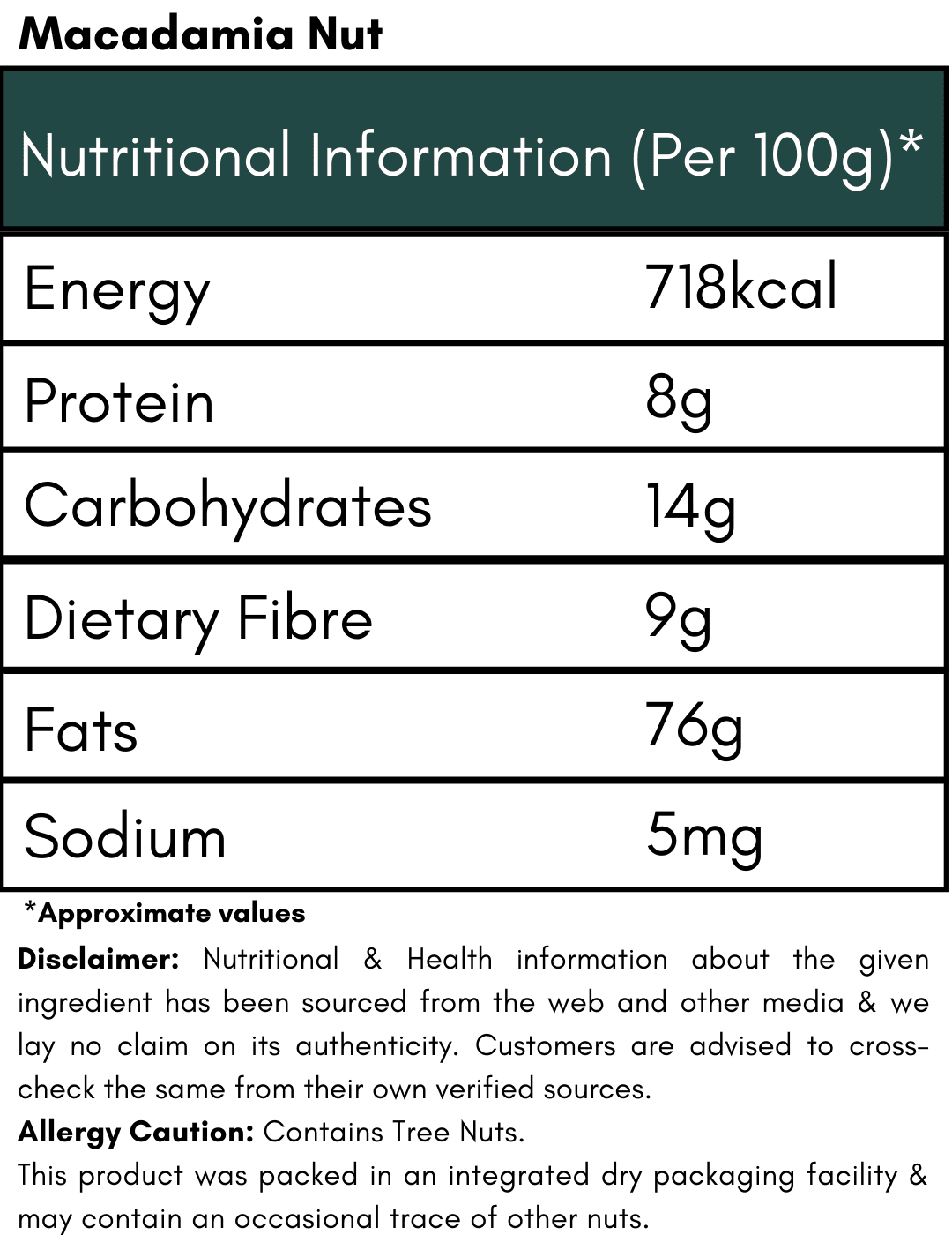 Macadamia Nuts - Tashi Foods