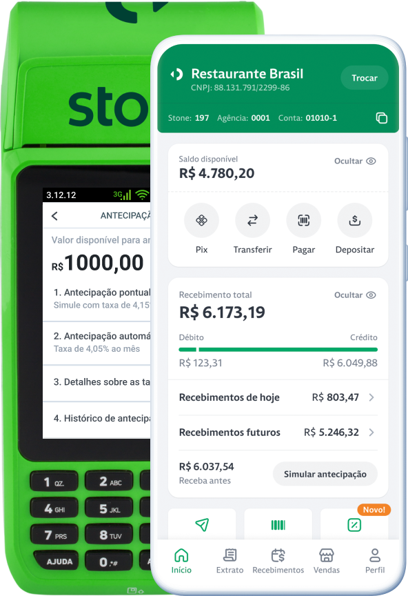 Antecipe as vendas do seu negócio com a Stone