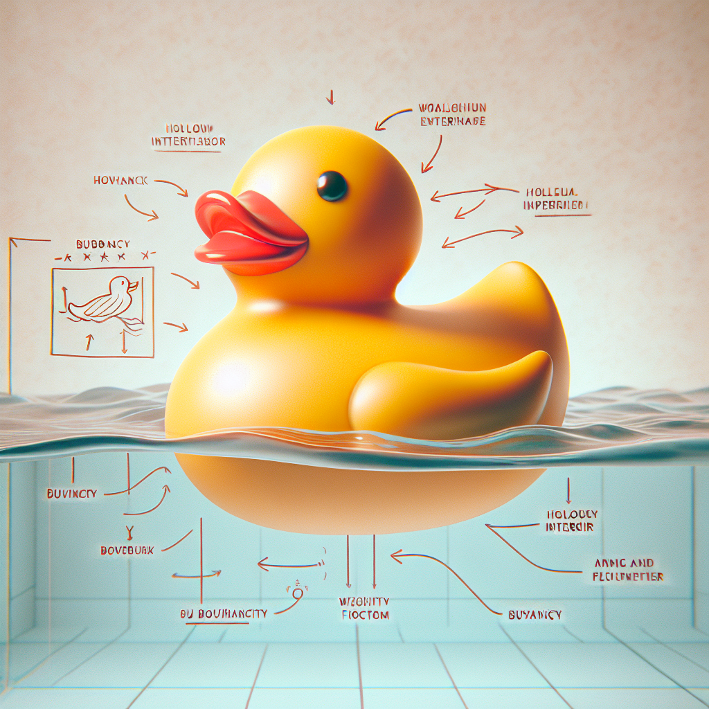 What makes rubber ducks always float perfectly upright in water? | UsefulBS