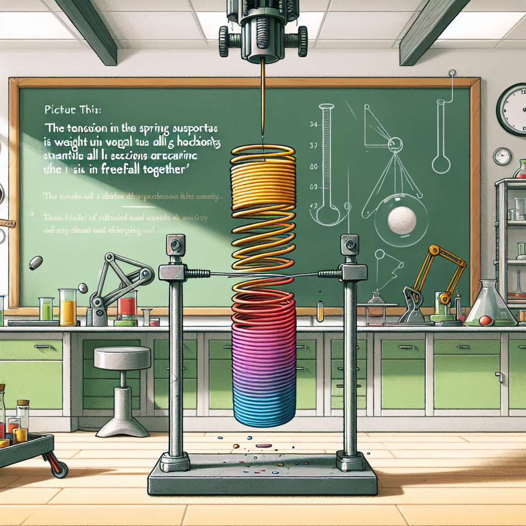 Why does a dropped slinky's bottom end seem to defy gravity and just ...