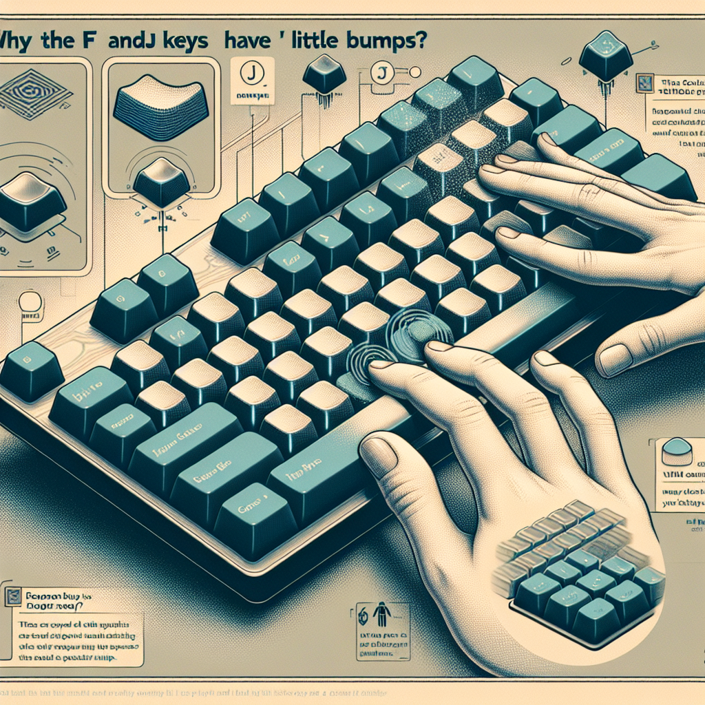 Why do the F and J keys on a keyboard have little bumps? | UsefulBS