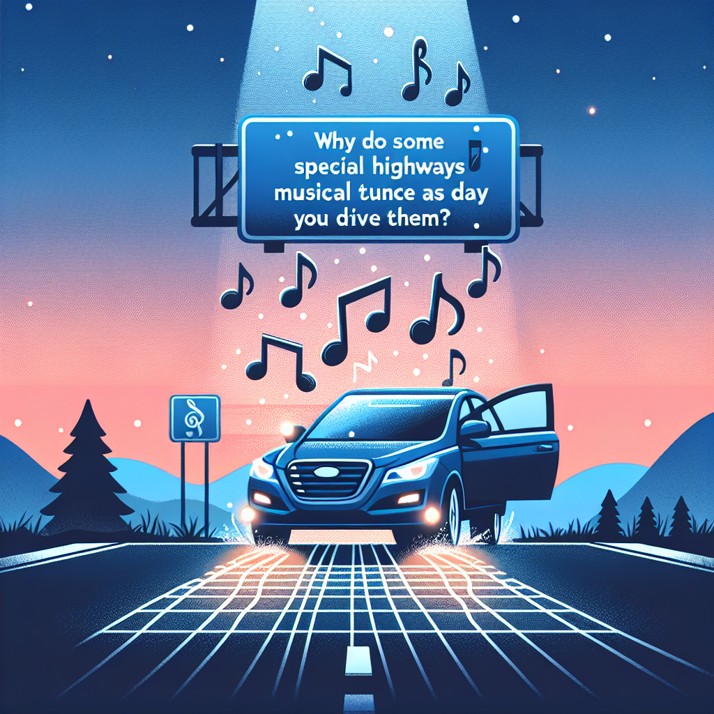 Why do some special highways play a musical tune as you drive over them ...