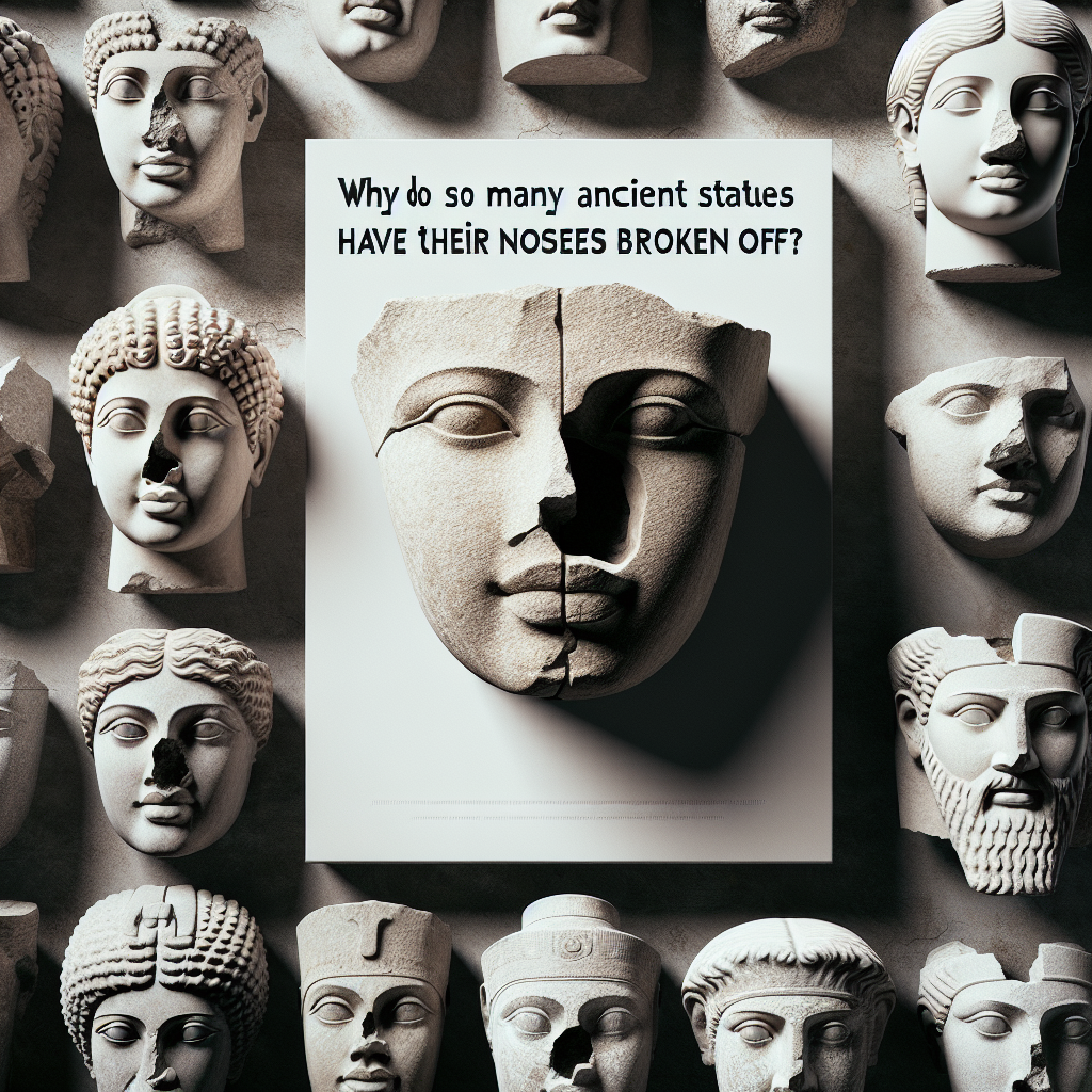 Why do so many ancient statues have their noses broken off? | UsefulBS