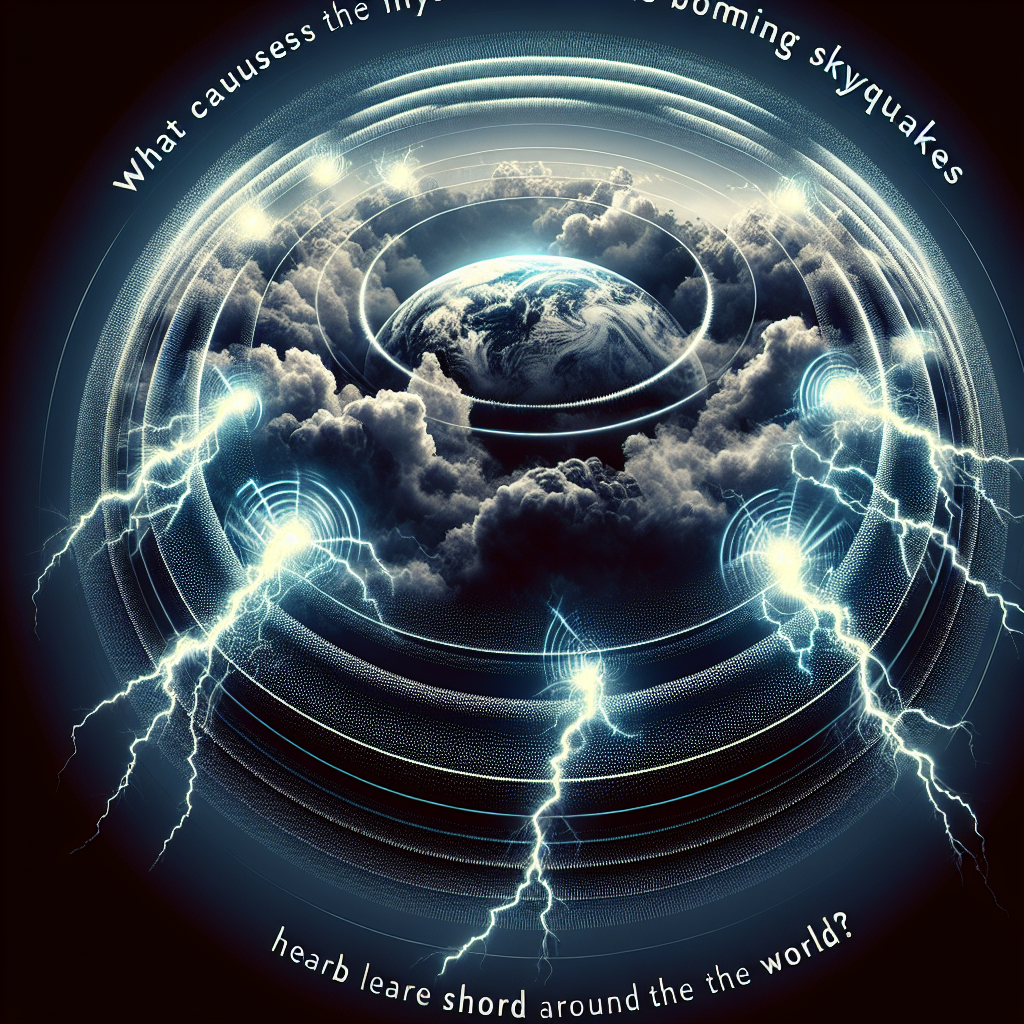 What causes the mysterious booming skyquakes heard around the world ...