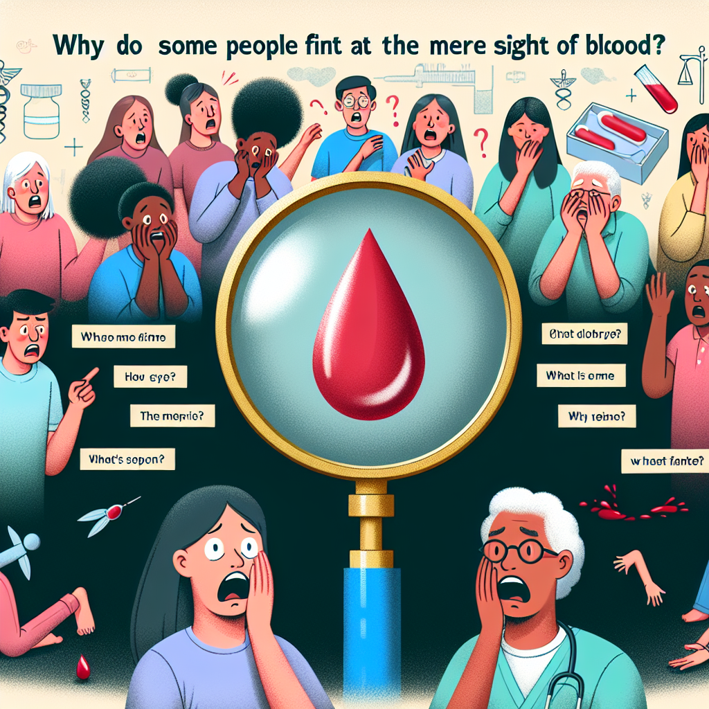 Why do some people faint at the mere sight of blood? | UsefulBS