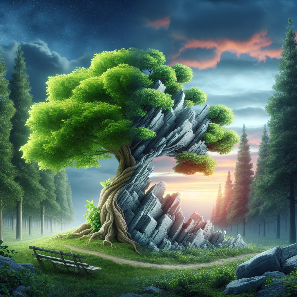 How can a tree turn completely into solid stone? | UsefulBS