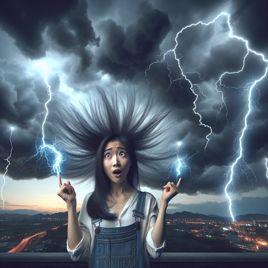 Why does your hair sometimes stand on end right before a lightning ...