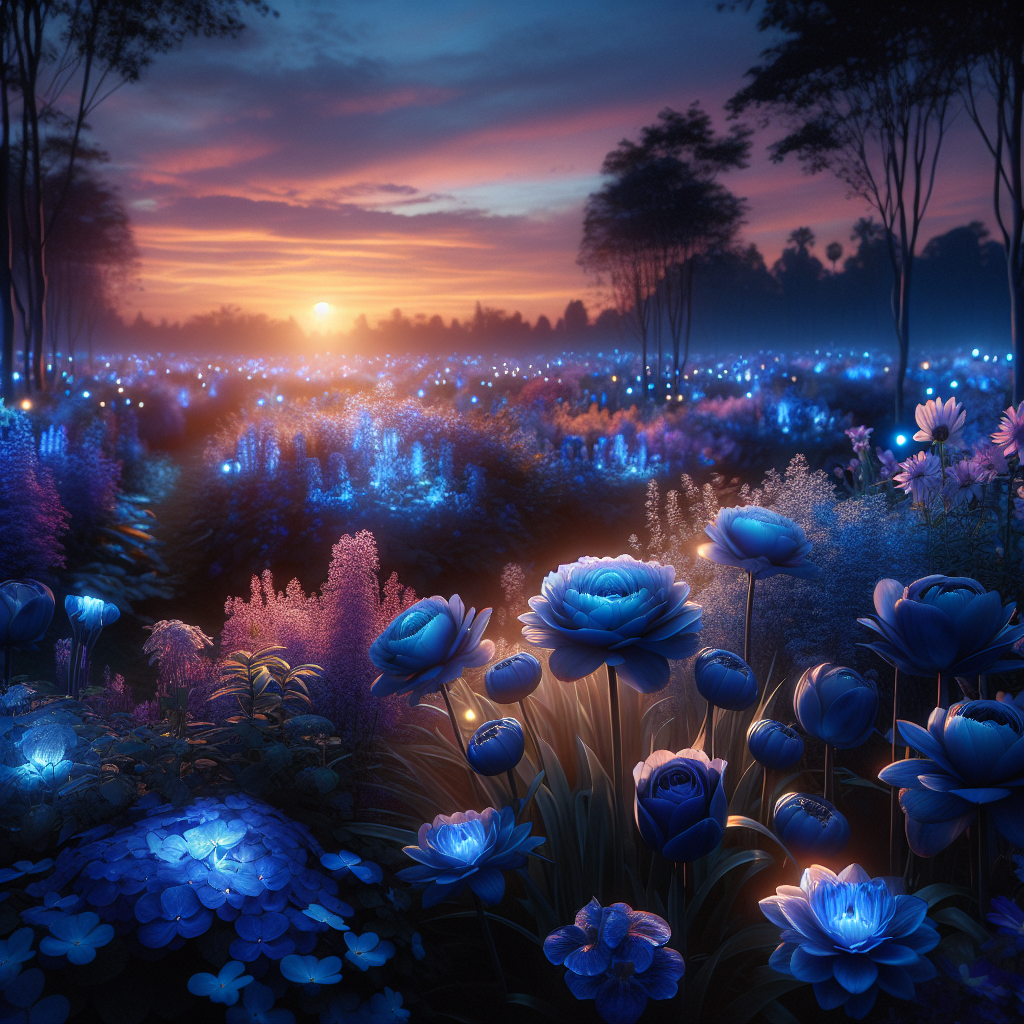 Why do blue flowers seem to glow brightly at dusk? | UsefulBS