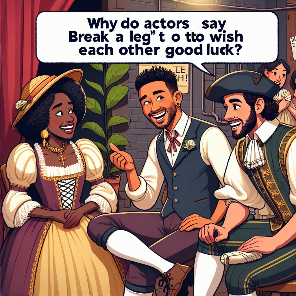 Why do actors say break a leg to wish each other good luck? | UsefulBS