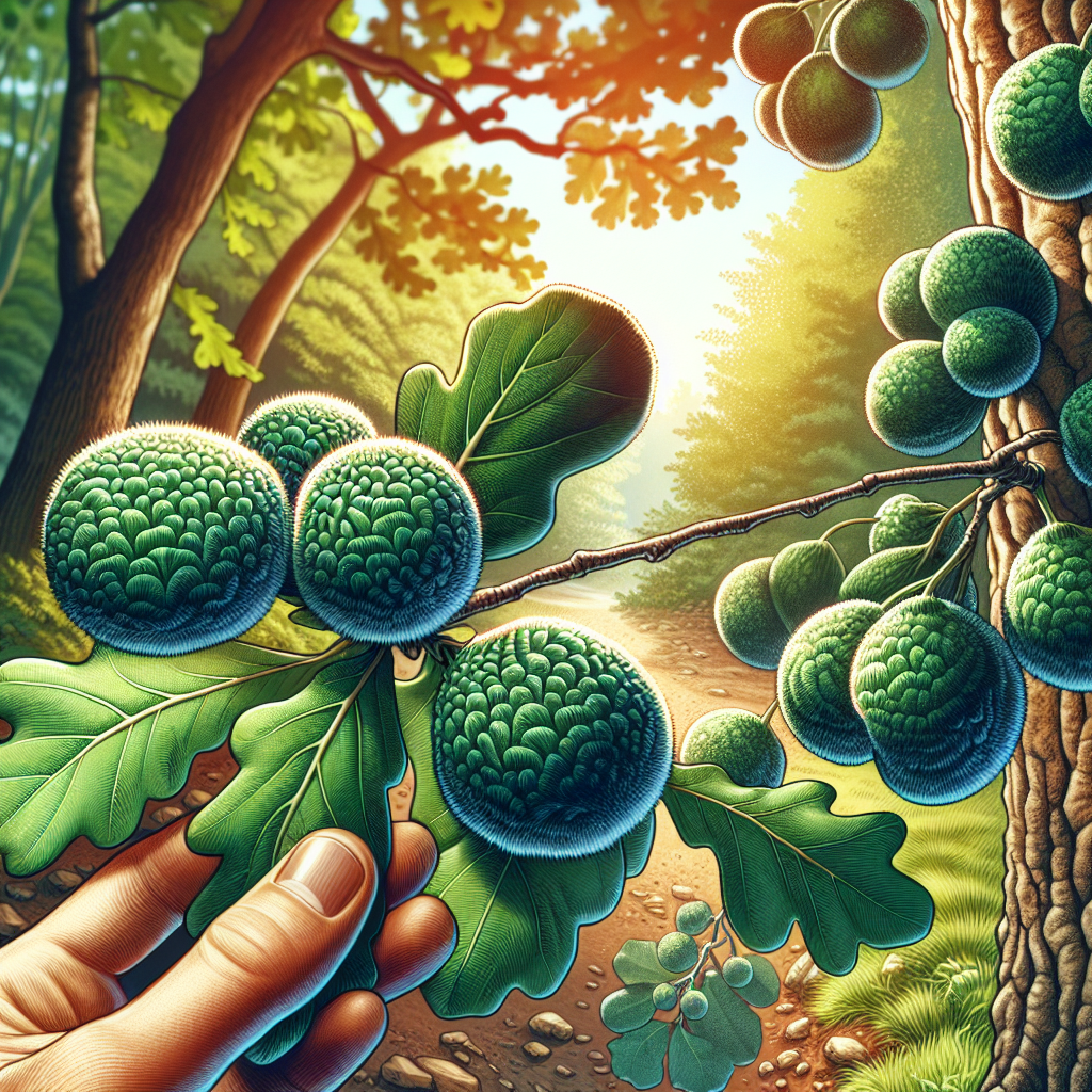 Why do some oak trees grow strange, perfectly round 'apples' on their ...