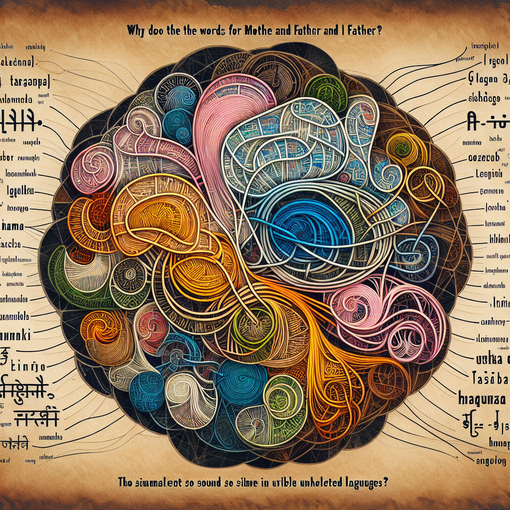 Why do the words for mother and father sound so similar in unrelated ...