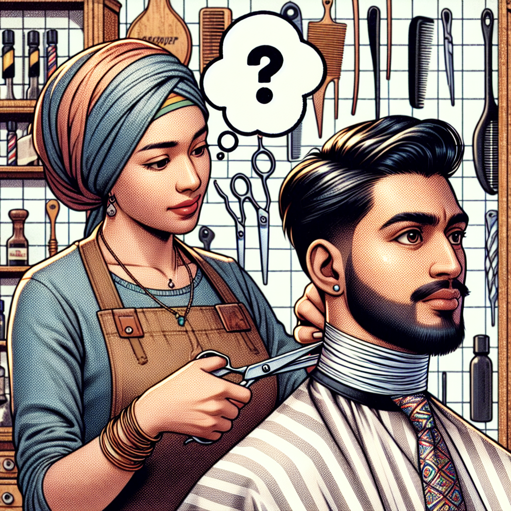 What is the purpose of the stretchy paper strip barbers wrap around ...