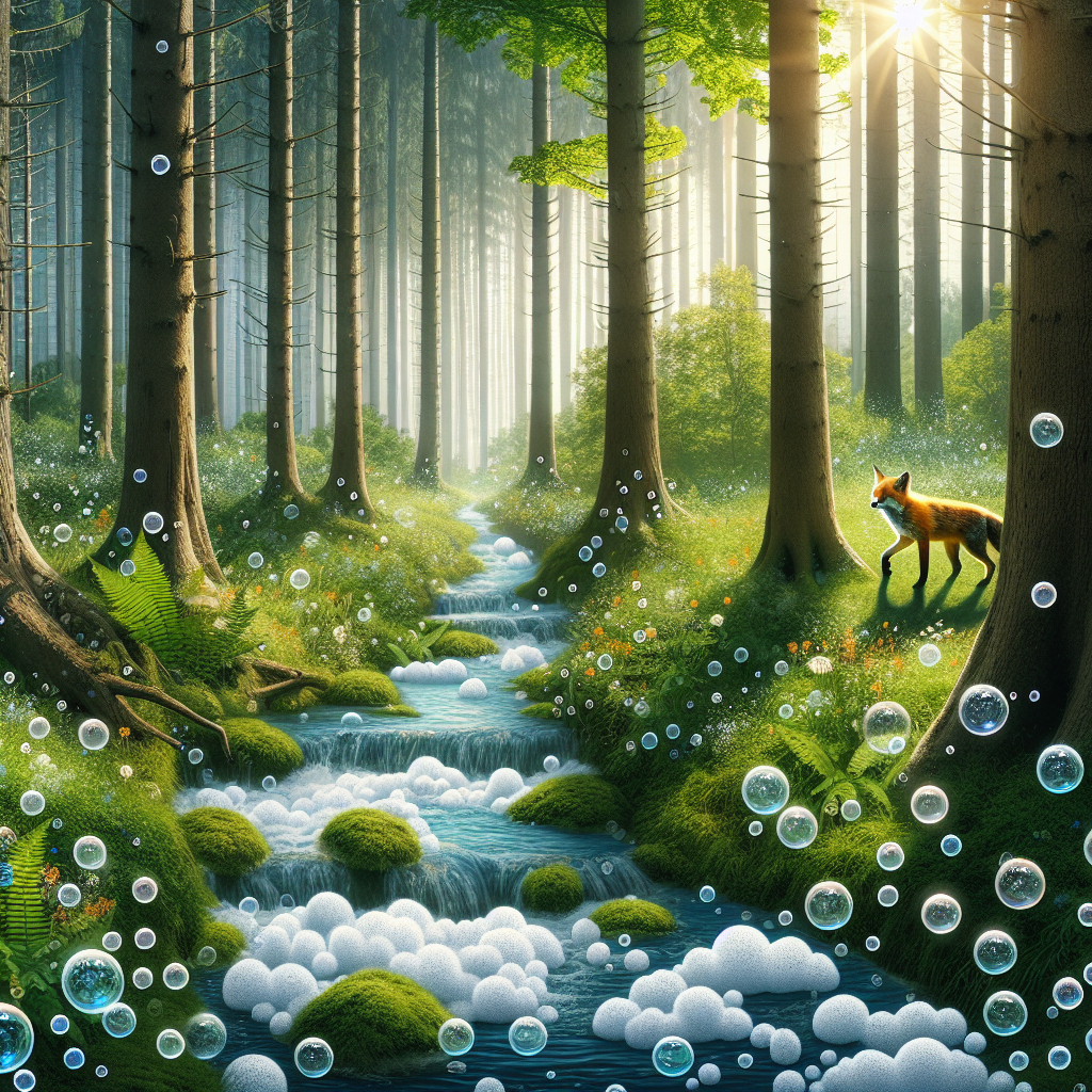 Why do some clean forest streams look like they are filled with bubble ...