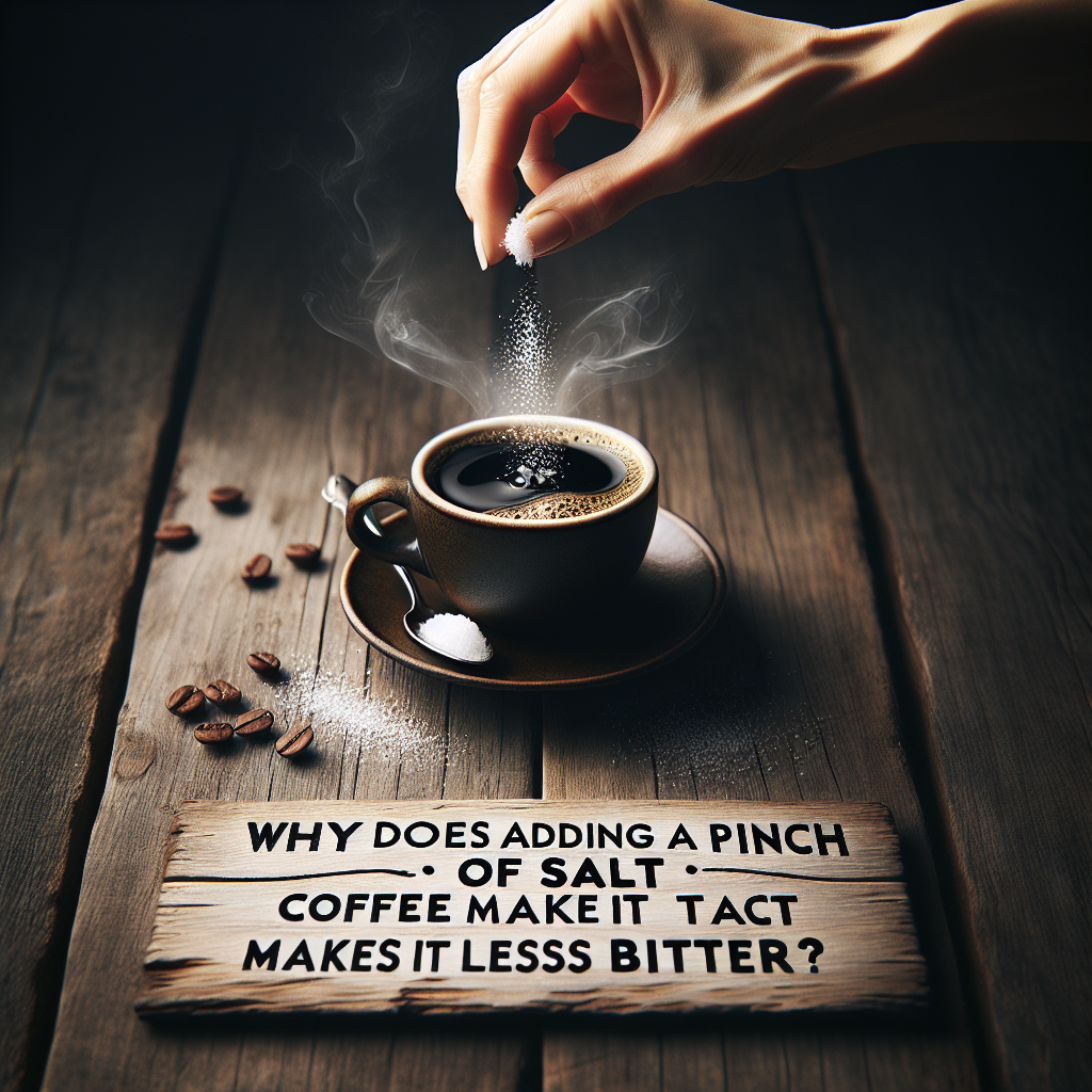 Why does adding a pinch of salt to coffee make it taste less bitter ...