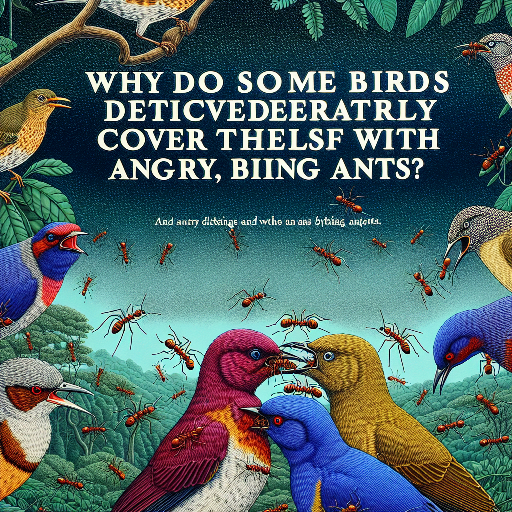 Why do some birds deliberately cover themselves with angry, biting ants ...