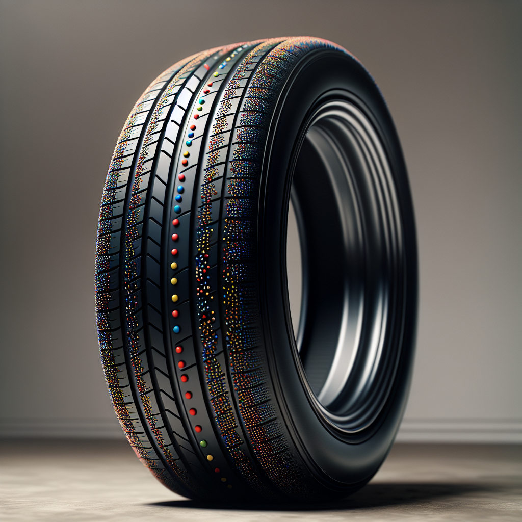 Why do brand new car tires often have small colored dots painted on ...