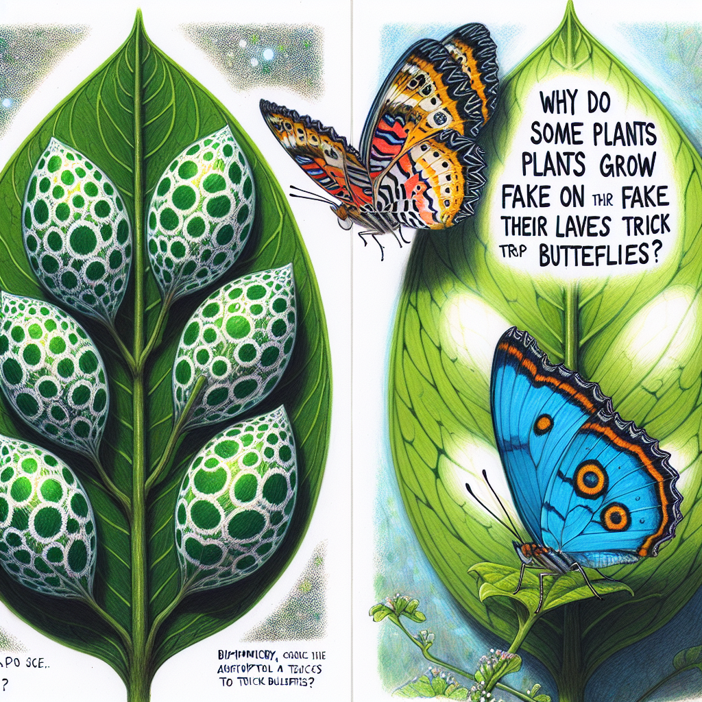 Why do some plants grow fake eggs on their leaves to trick butterflies ...