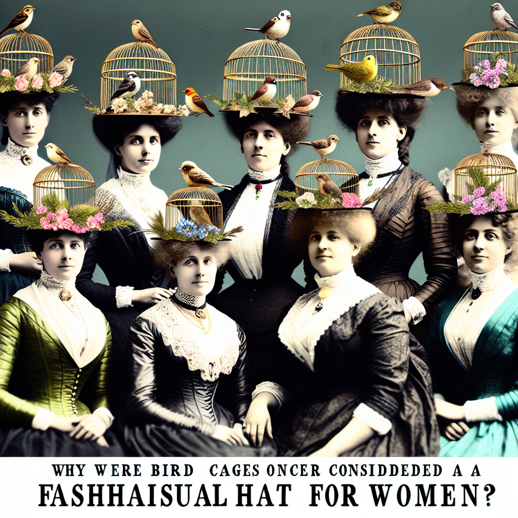 Why were bird cages once considered a fashionable hat for women? | UsefulBS