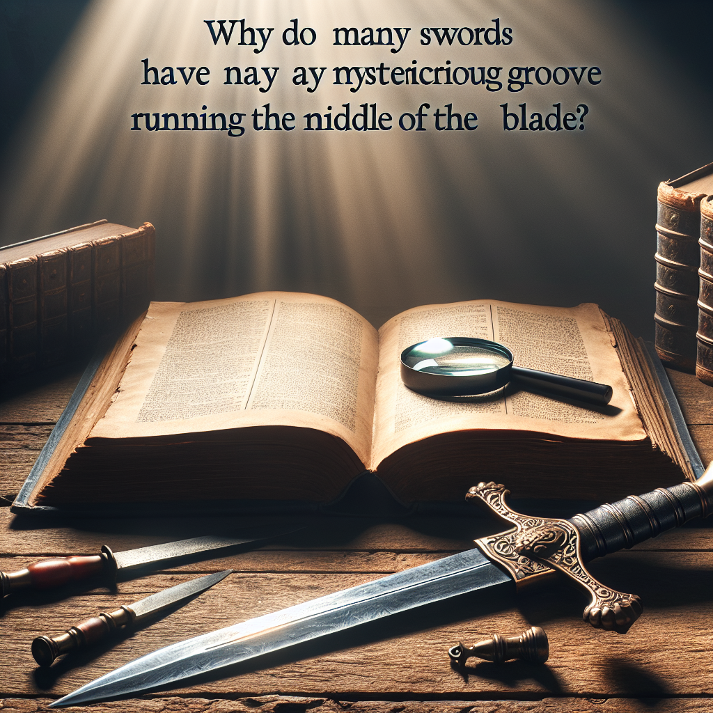 Why do many swords have a mysterious groove running down the middle of ...